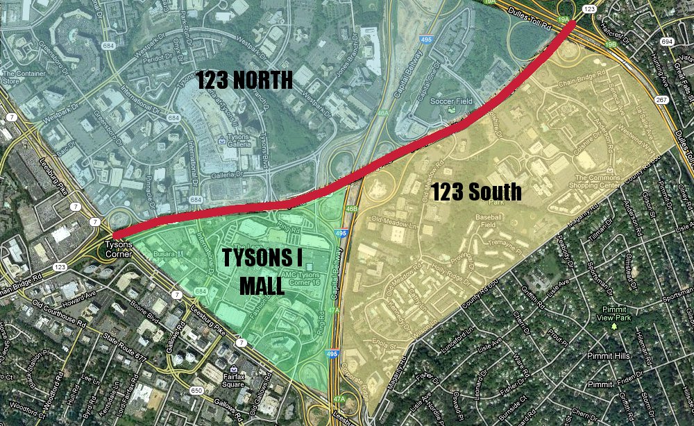 The Effects of Route 123 Divisions On Tysons 2030 | inTysons