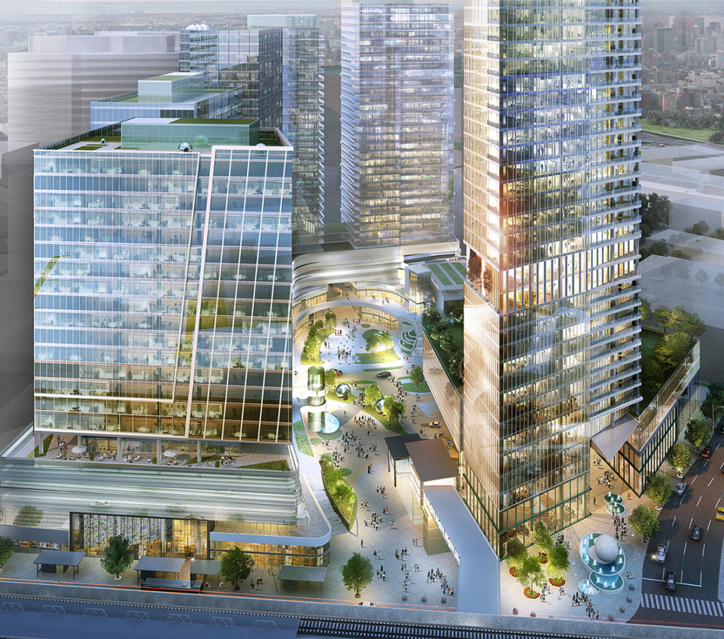 The View Rendering Plaza | inTysons